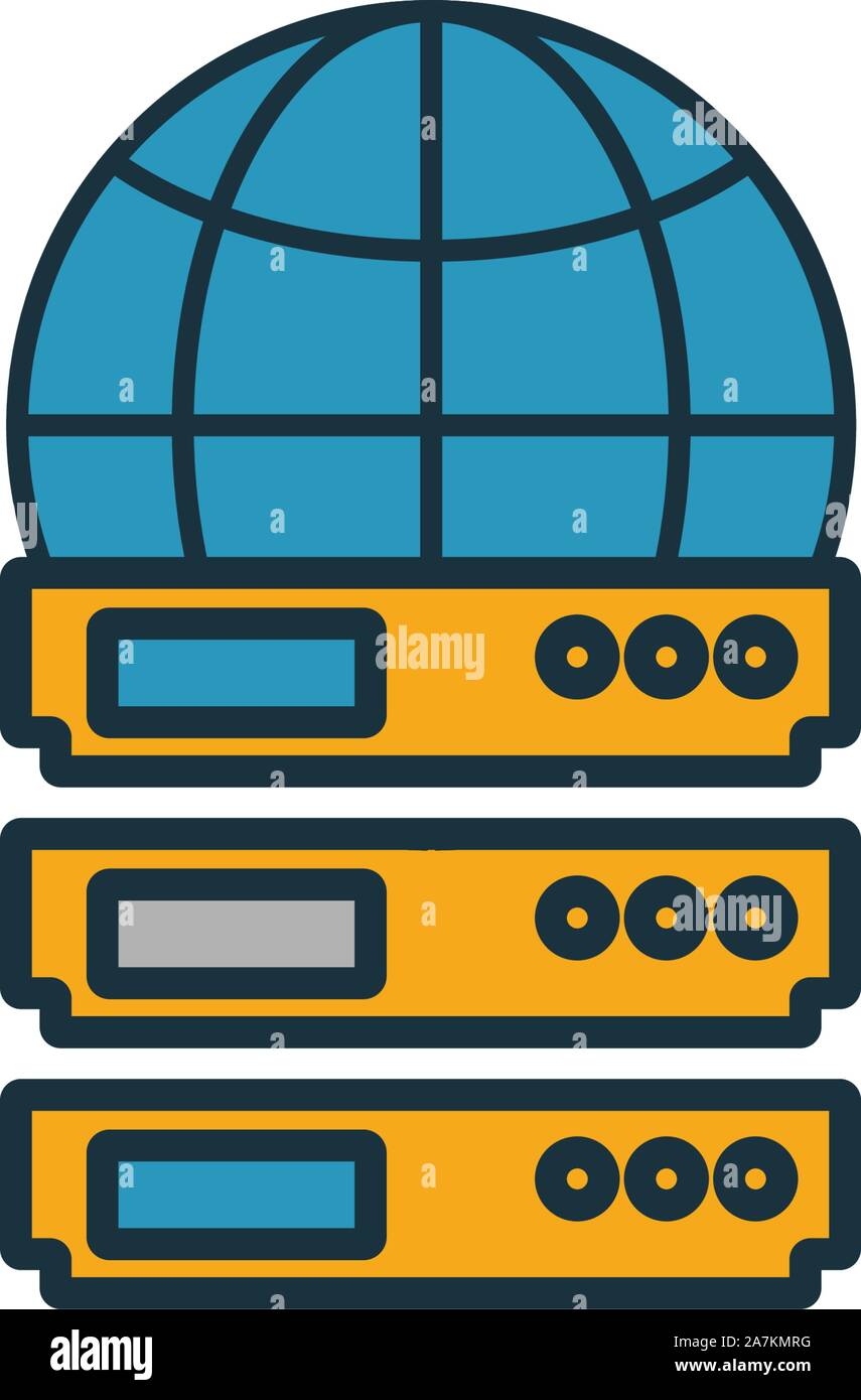 Dns icon. Simple element from web hosting icons collection. Creative Dns icon ui, ux, apps ...