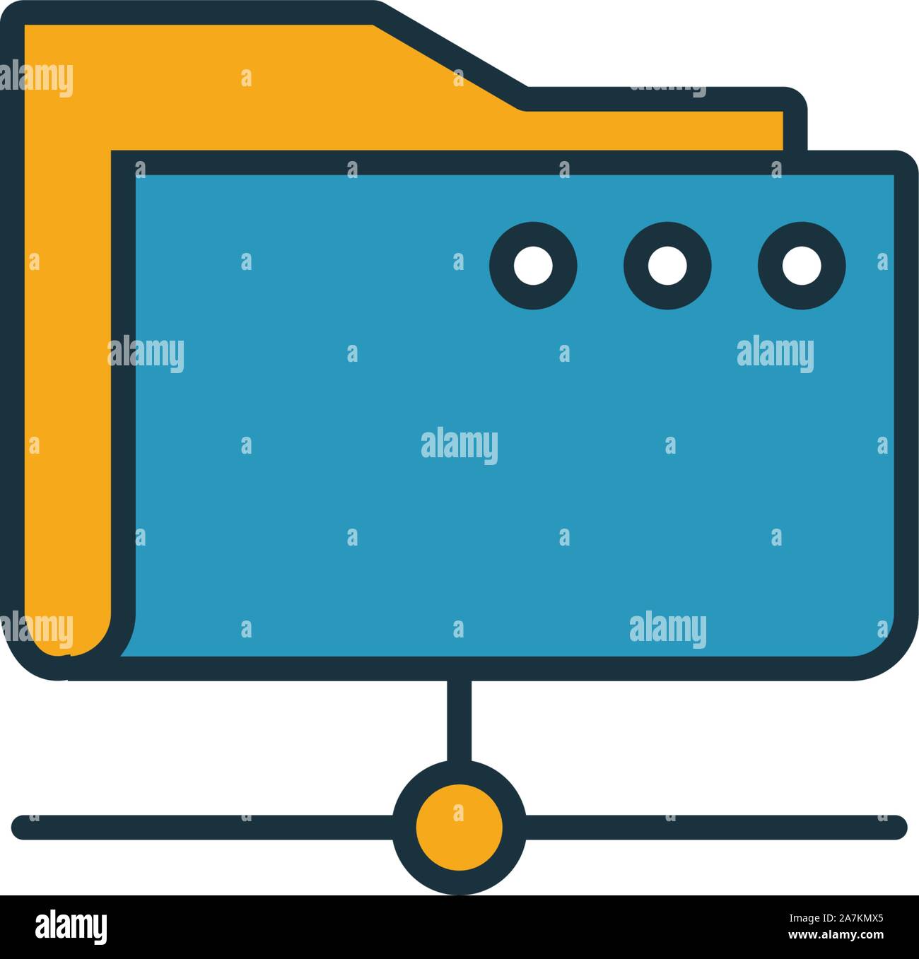 Cloud Folder icon. Simple element from web hosting icons collection. Creative Cloud Folder icon ...