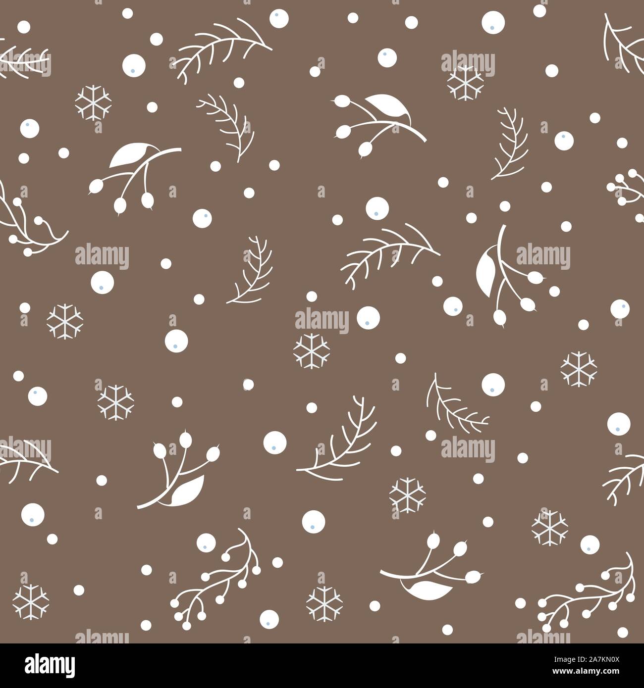 Winter Seamless Pattern. For backgrounds, wallpapers, fabric, prints ...