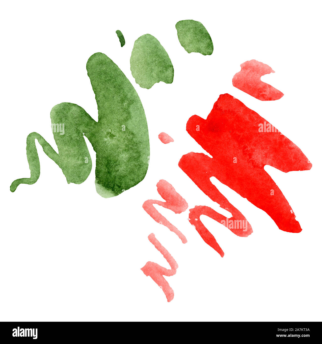 Abstract watercolor paper splash shapes. Watercolor background set ...