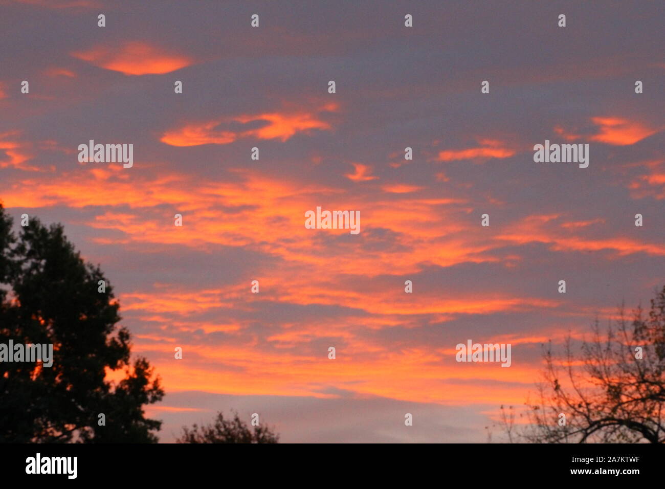 Winter Sunrise Cloudy Sky, Ohio Stock Photo - Alamy