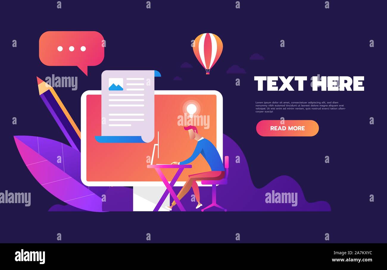 Log in menu Stock Vector Images - Alamy