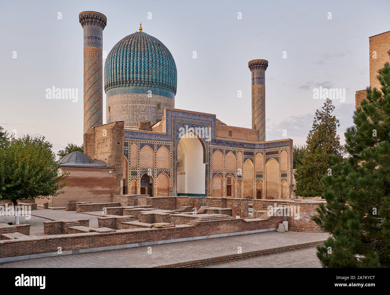 Amir-Timur-Mausoleum or Gur-Emir mausoleum of Tamerlane, Samarkand ...