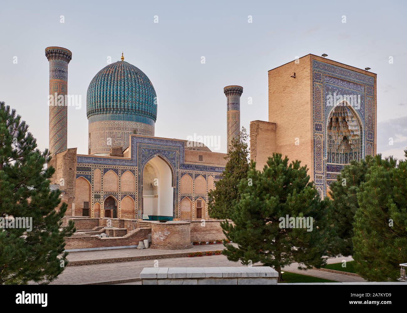 Amir-Timur-Mausoleum or Gur-Emir mausoleum of Tamerlane, Samarkand ...