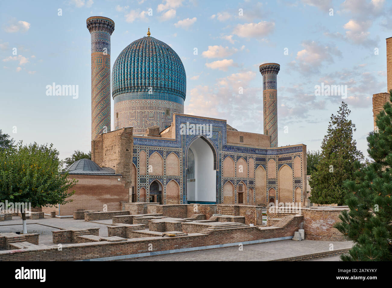 Amir-Timur-Mausoleum or Gur-Emir mausoleum of Tamerlane, Samarkand ...