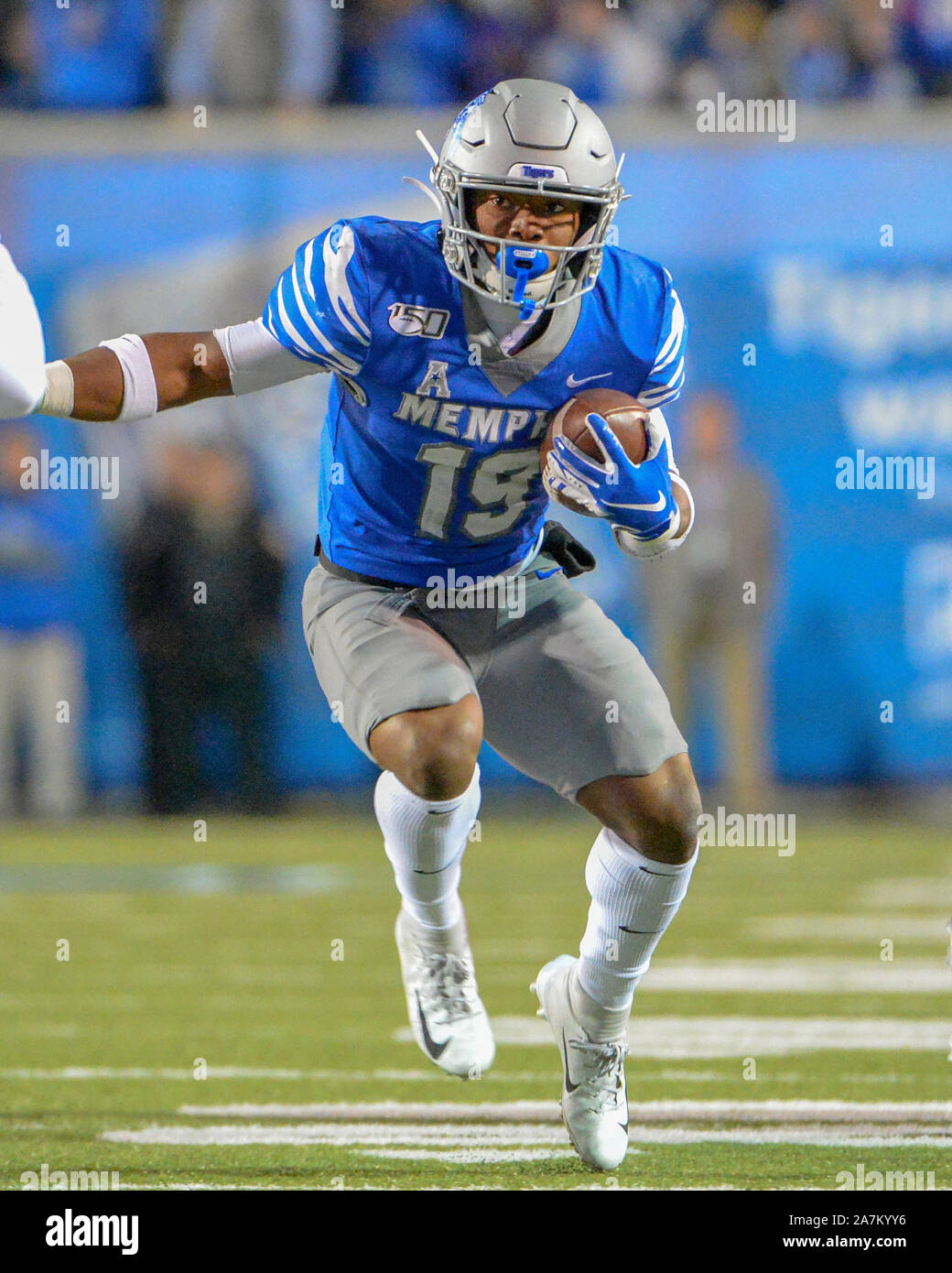 Memphis, TN, USA. 02nd Nov, 2019. Memphis running back, Kenneth ...