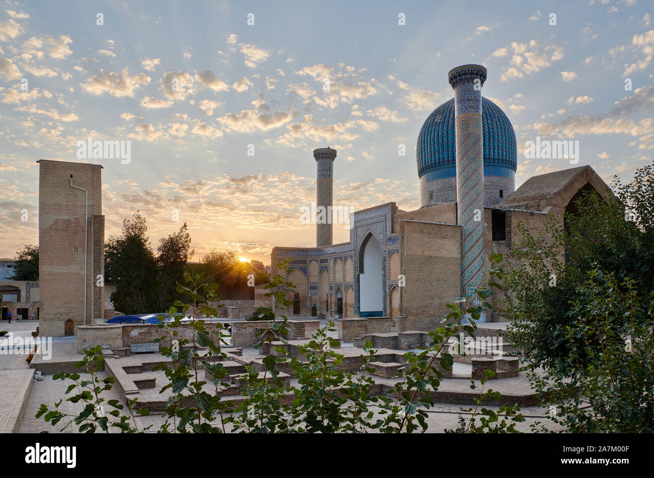 Amir-Timur-Mausoleum or Gur-Emir mausoleum of Tamerlane, Samarkand ...