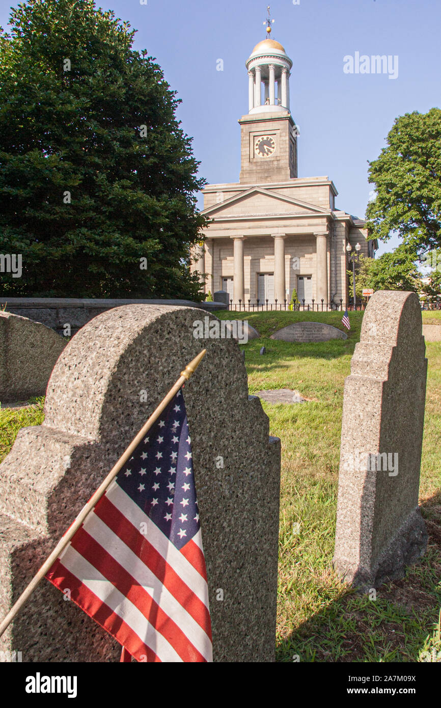 United First Parish Church, Quincy, MA Stock Photo - Alamy