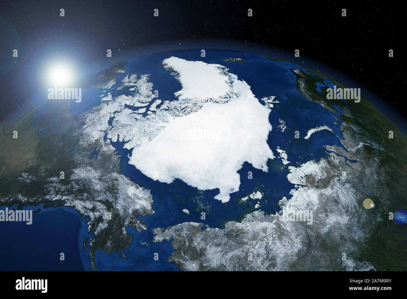 Greenland from space Elements of this image were furnished by NASA ...