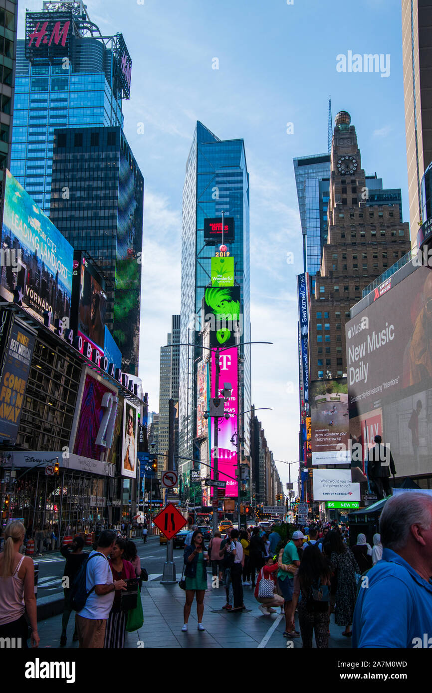 New York Times Square Ads Day High Resolution Stock Photography and ...