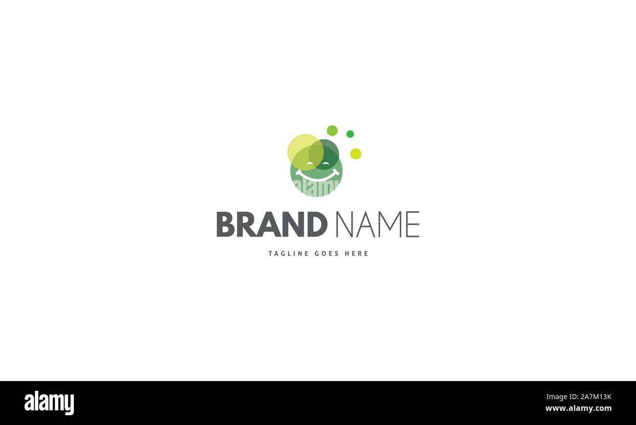 Vector logo on which an abstract image of a smile Stock Vector Image ...