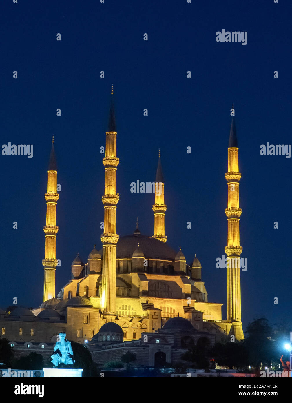 Selimiye Mosque, designed by Mimar Sinan in 1575 in Edirne, Turkey. The ...
