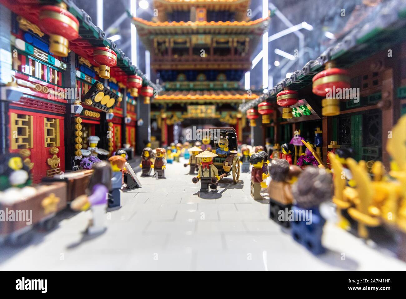 The Lego toy model of the Ancient City of Ping Yao which costs 50,000 ...