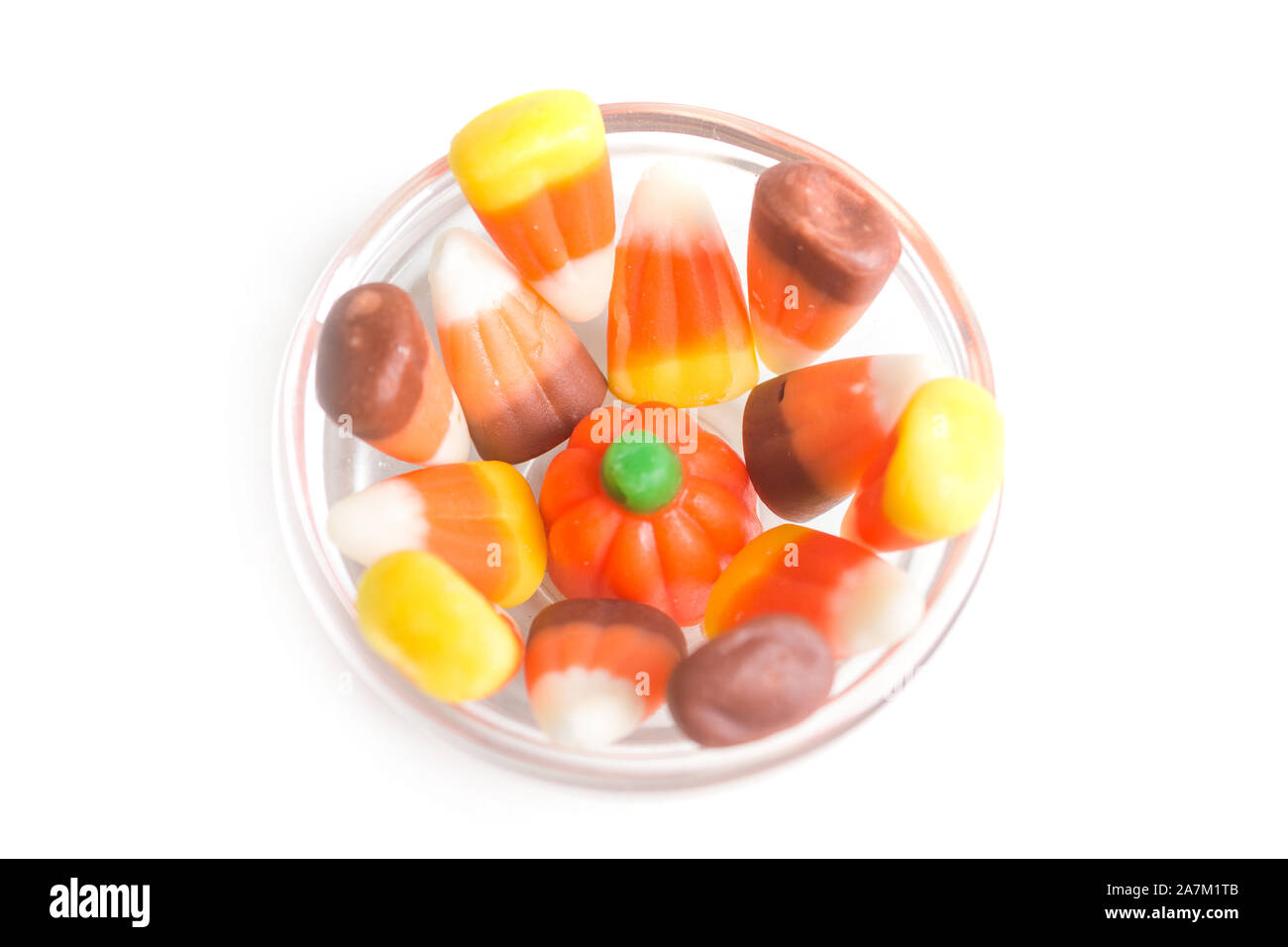 Halloween candy selection isolated over white Stock Photo - Alamy