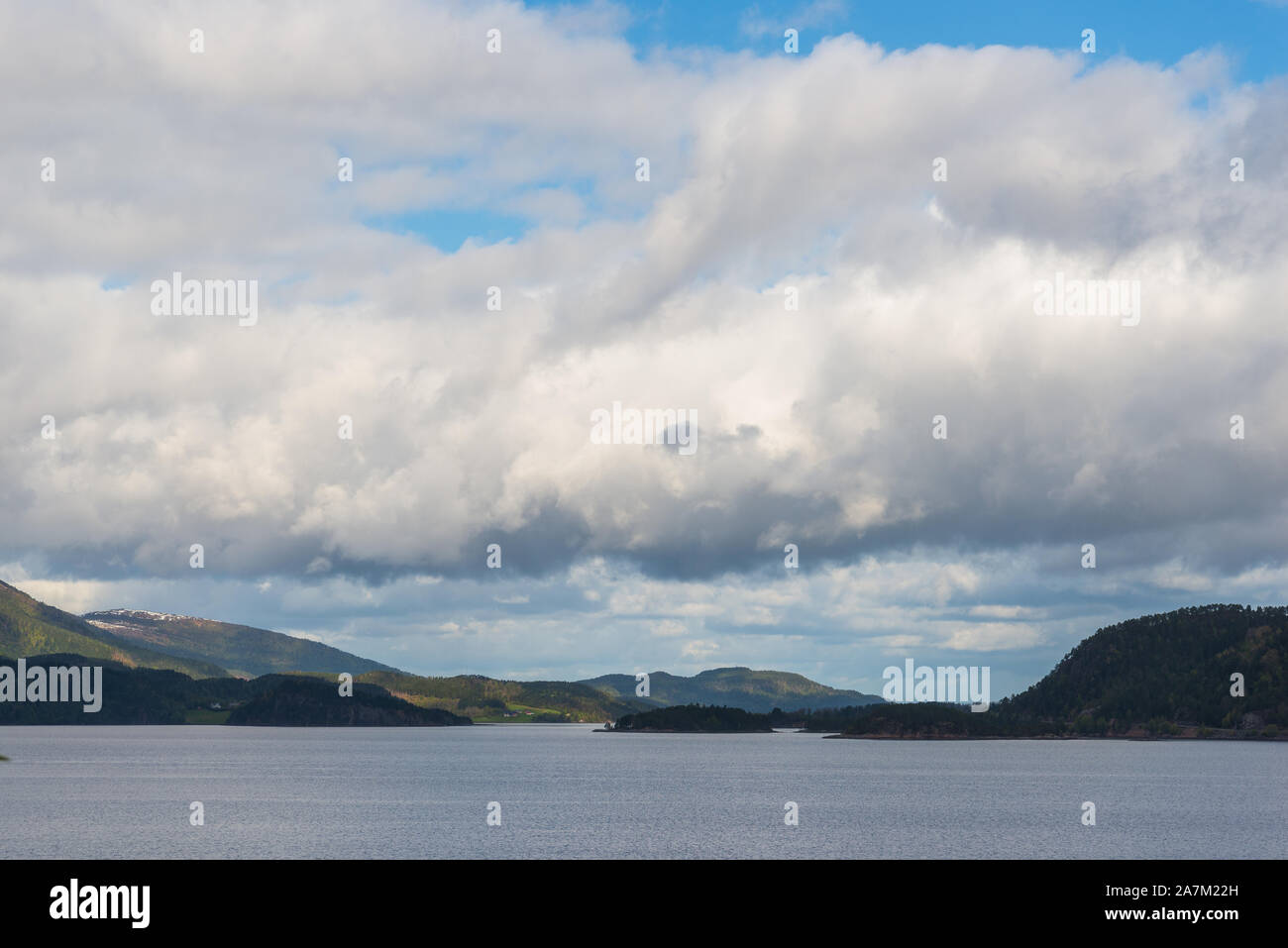 nature sceneries you meet on the way from Trondheim to Saebo, Norway ...