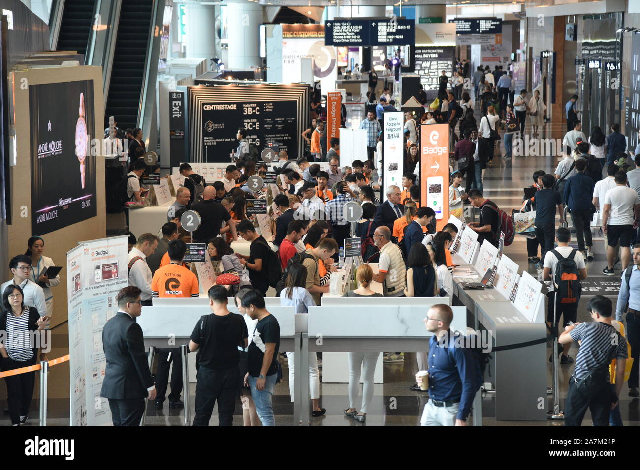 Picture of visitors at the 38th Hong Kong Watch and Clock Fair in Hong ...