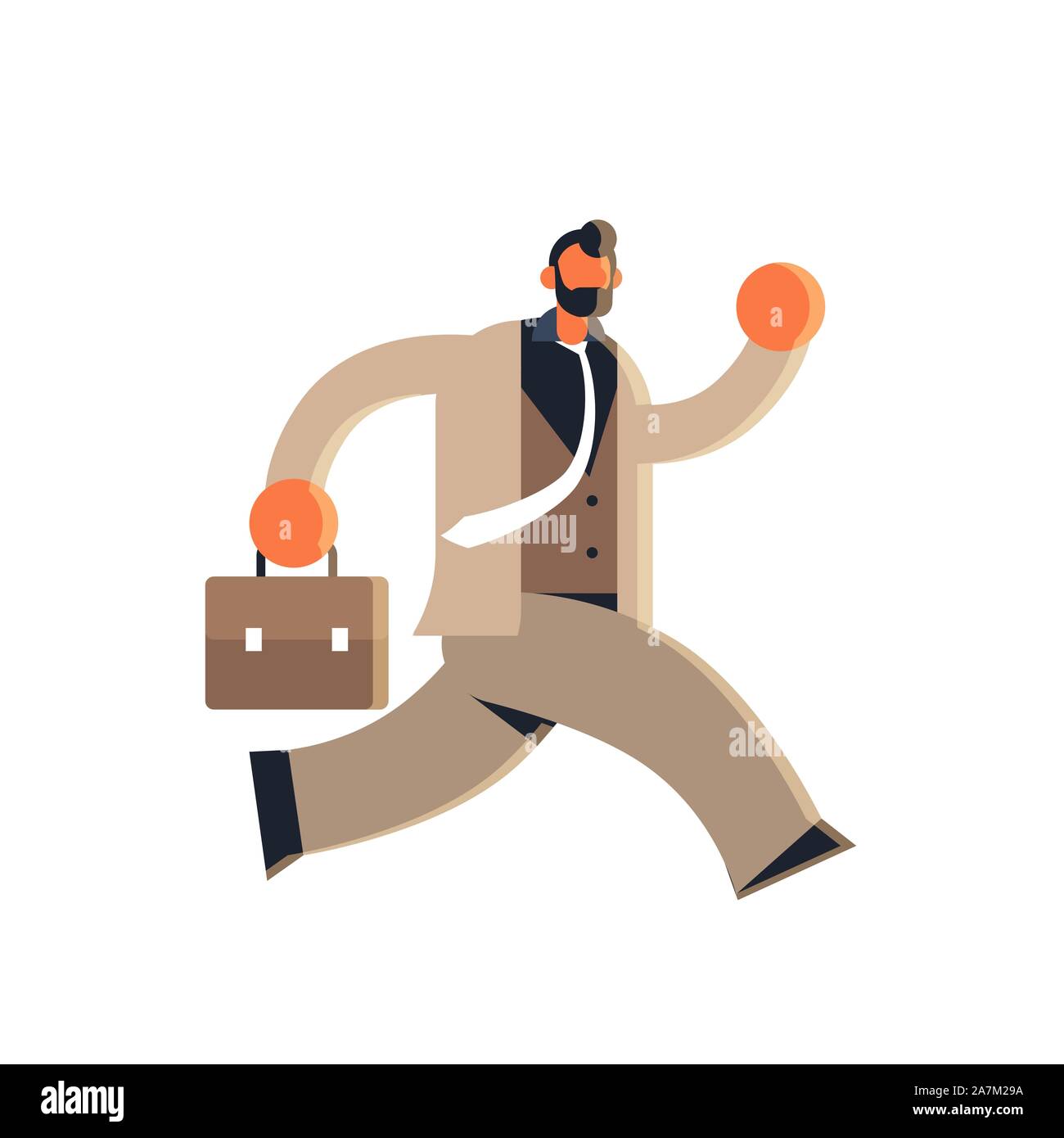 Run with suitcase Stock Vector Images - Alamy