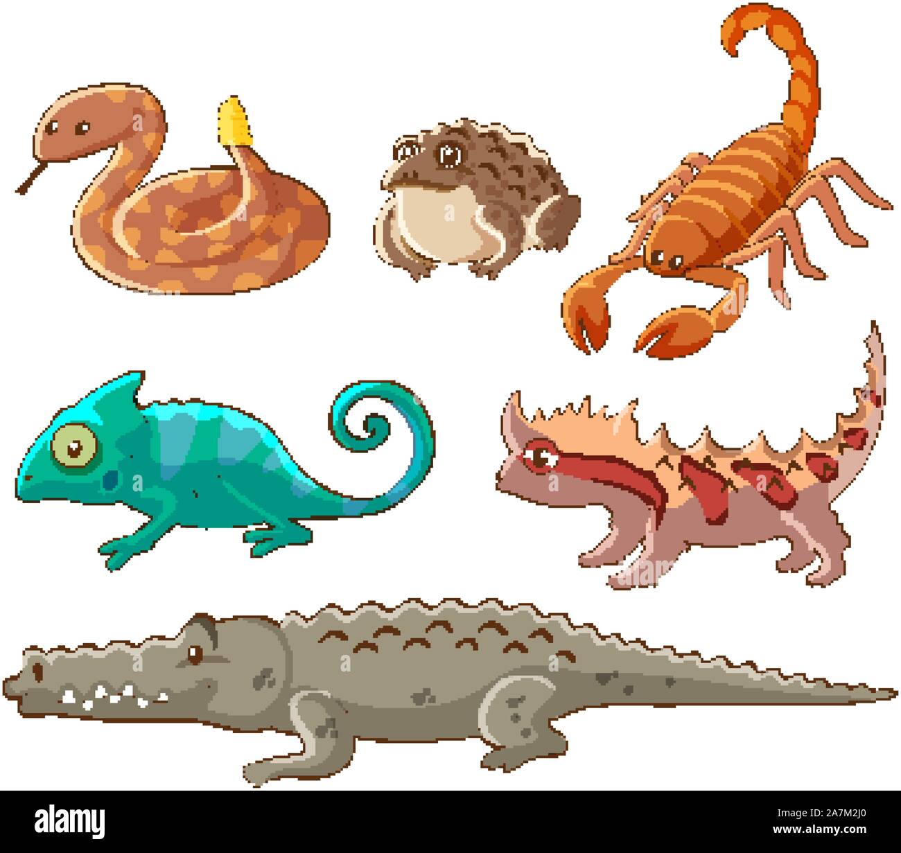 Isolated picture of poisonous animals illustration Stock Vector Image ...