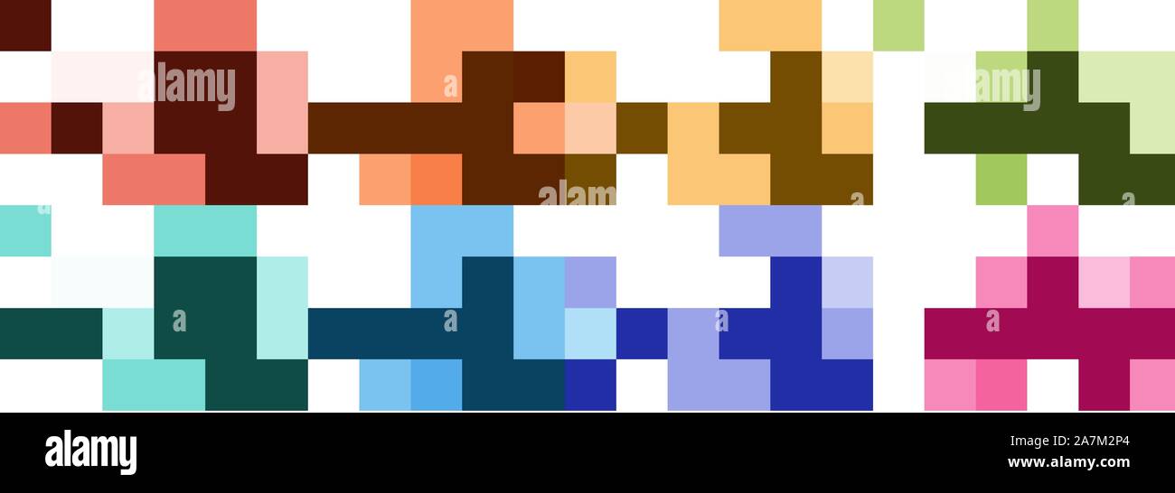 Isolated set of elephants in different colors illustration Stock Vector ...