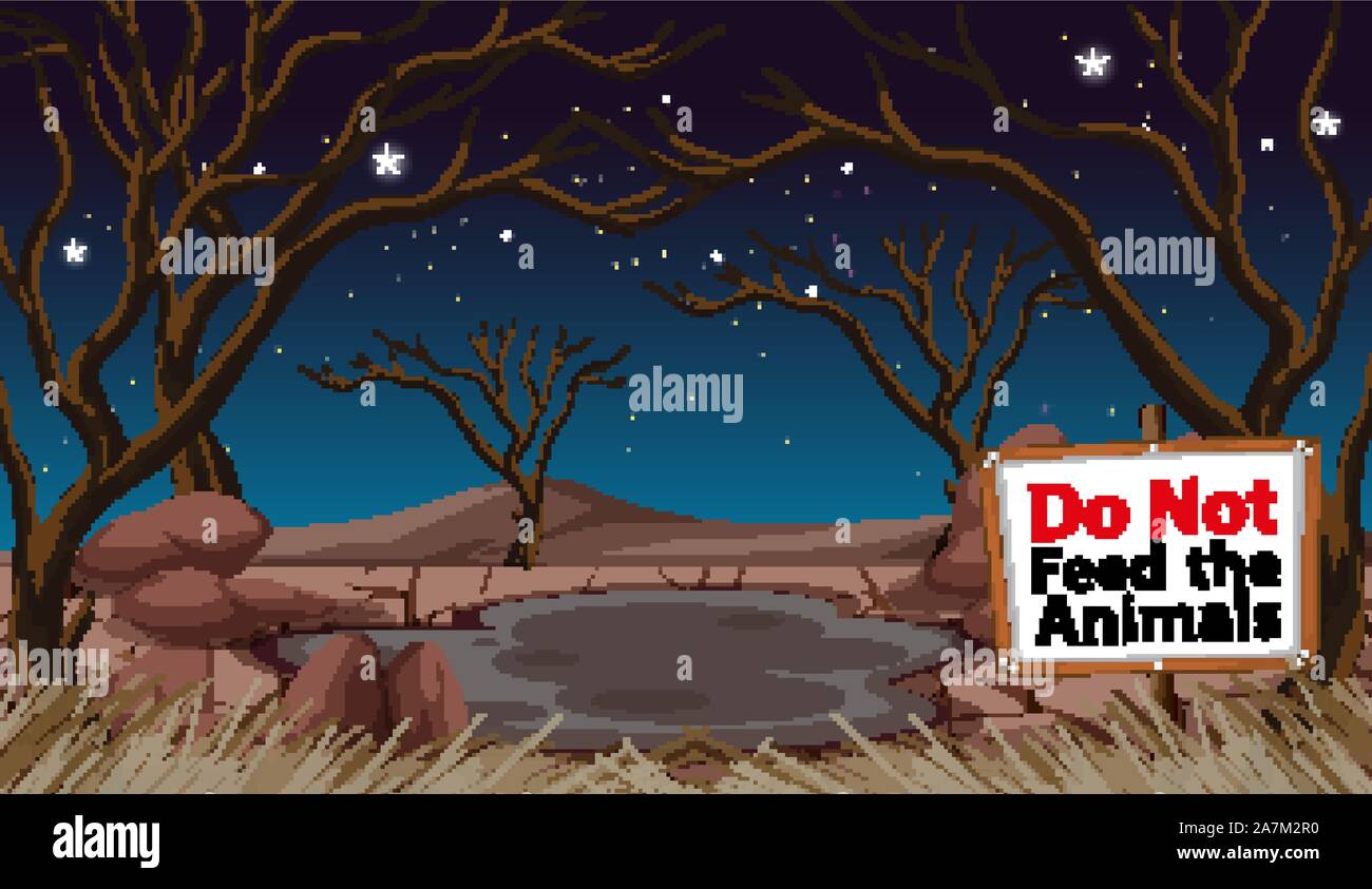 Background scene of an empty zoo enclosure illustration Stock Vector ...