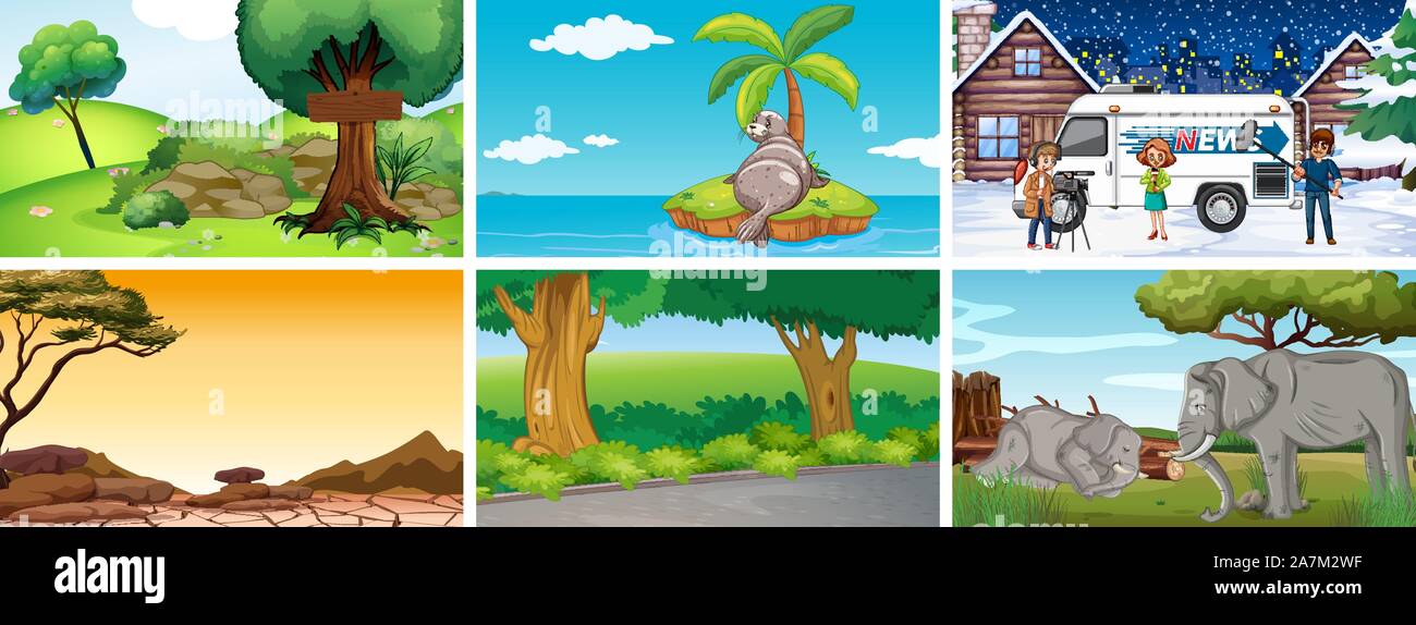 Different locations Stock Vector Images - Alamy