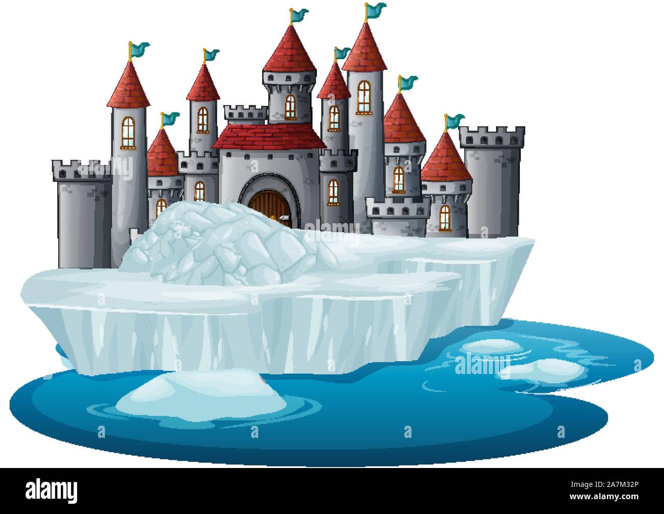 Frozen Ice Castle Scene