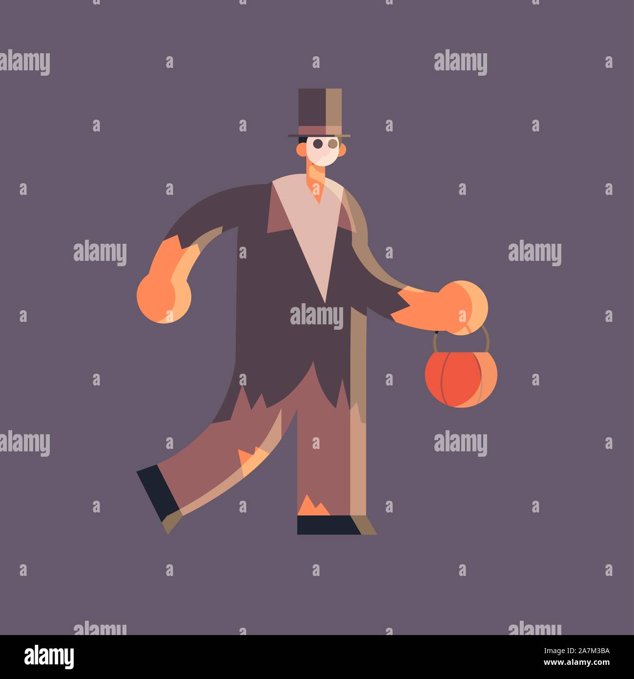 Cartoon pumpkin man character hi-res stock photography and images - Alamy