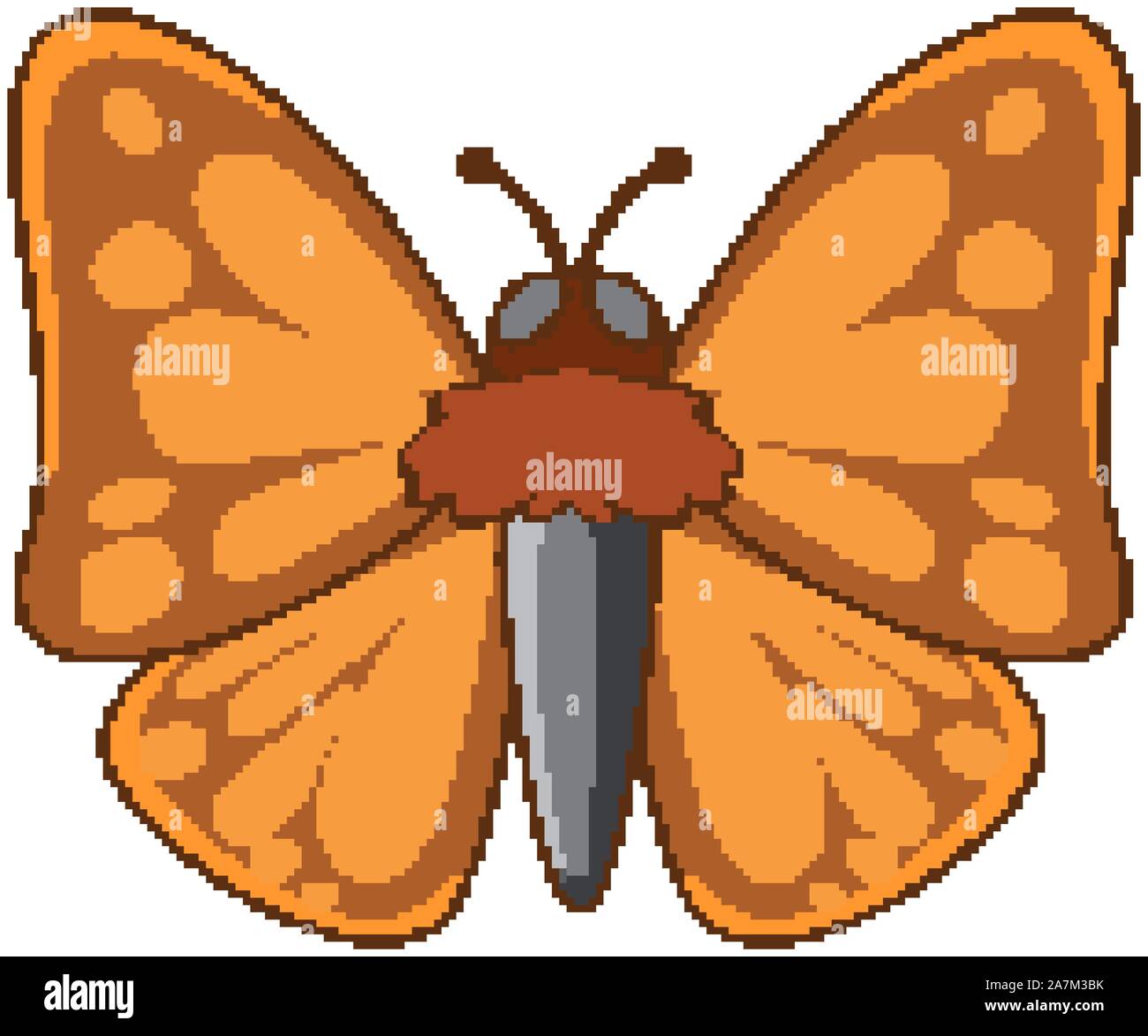 Night moth on white background illustration Stock Vector Image & Art ...