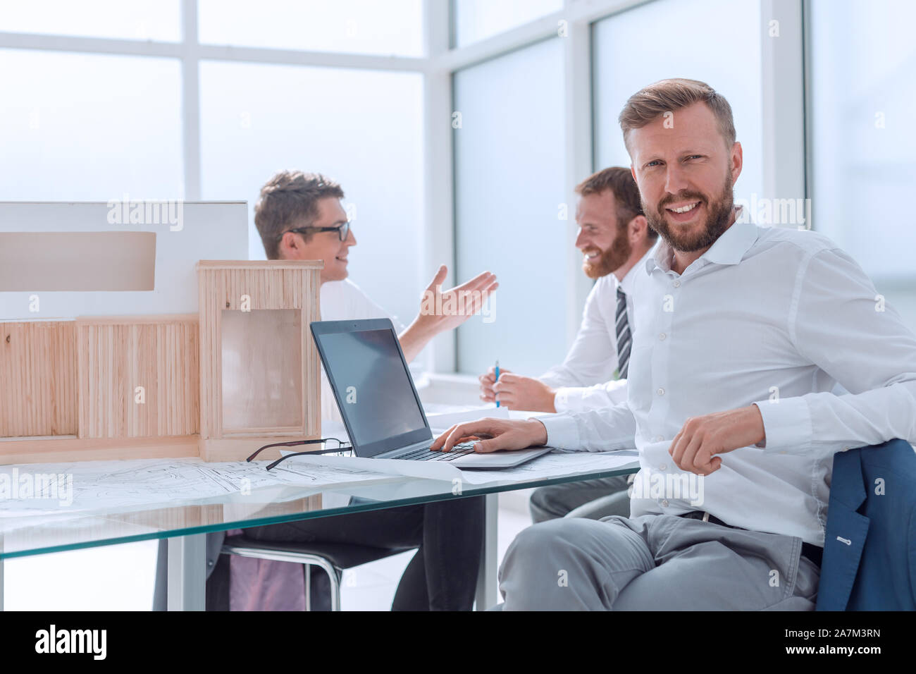 Interior busy design office staff hi-res stock photography and images ...