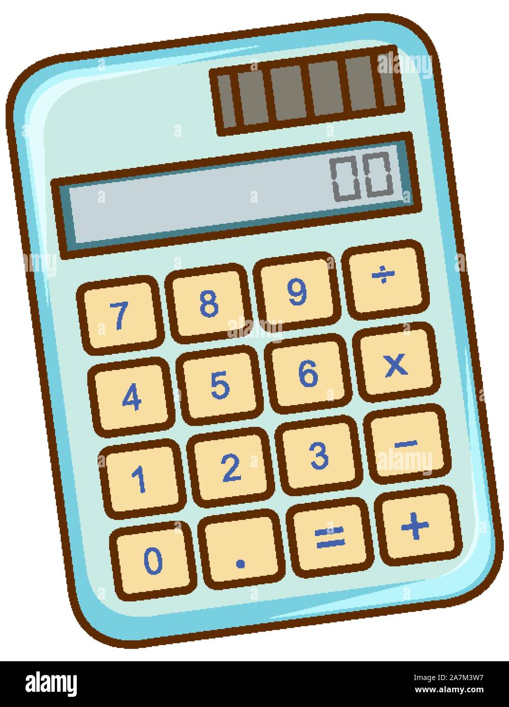 Calculator on white background illustration Stock Vector Image & Art ...
