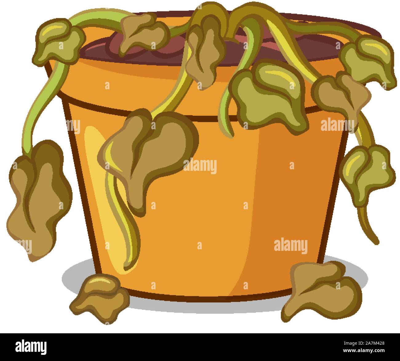 Dead pot plants Cut Out Stock Images & Pictures - Alamy