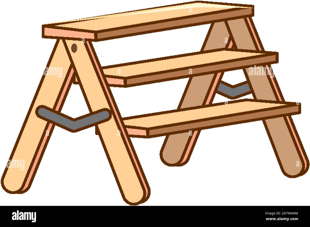 Tool on steps Stock Vector Images - Alamy