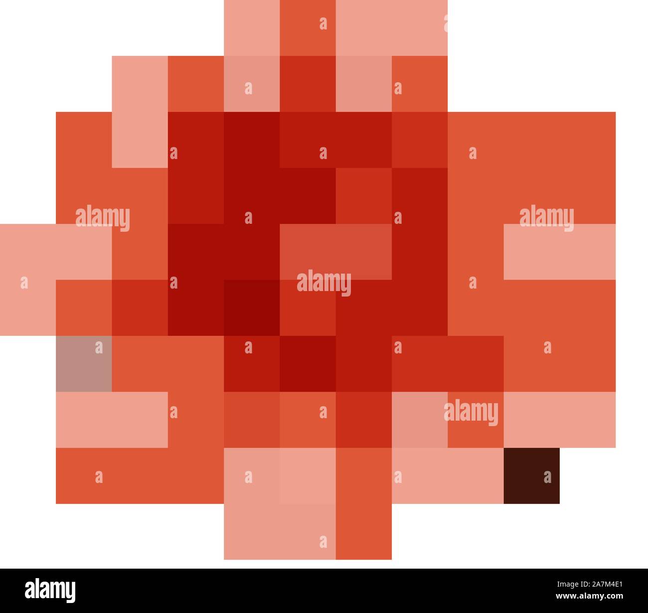 Single flower in red color illustration Stock Vector Image & Art - Alamy