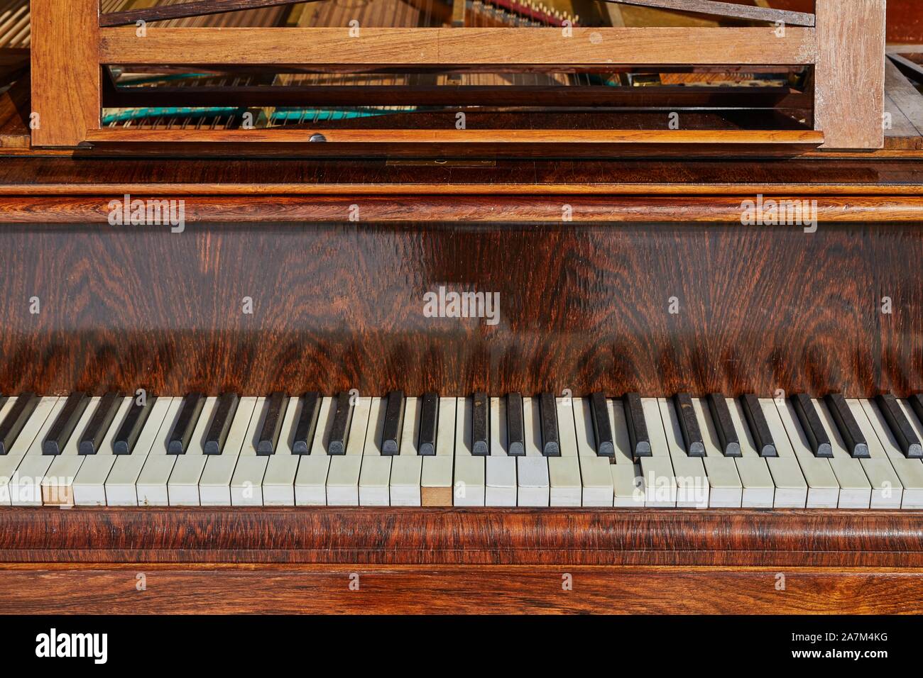 Old Piano Closeup Stock Photo - Alamy