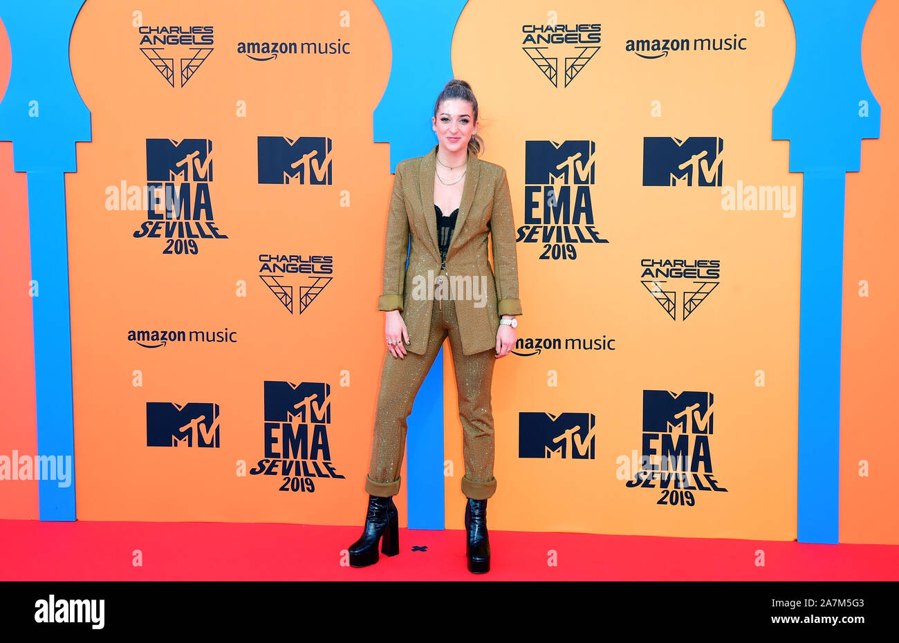 Harriet Rose attending the MTV Europe Music Awards 2019, held at the ...