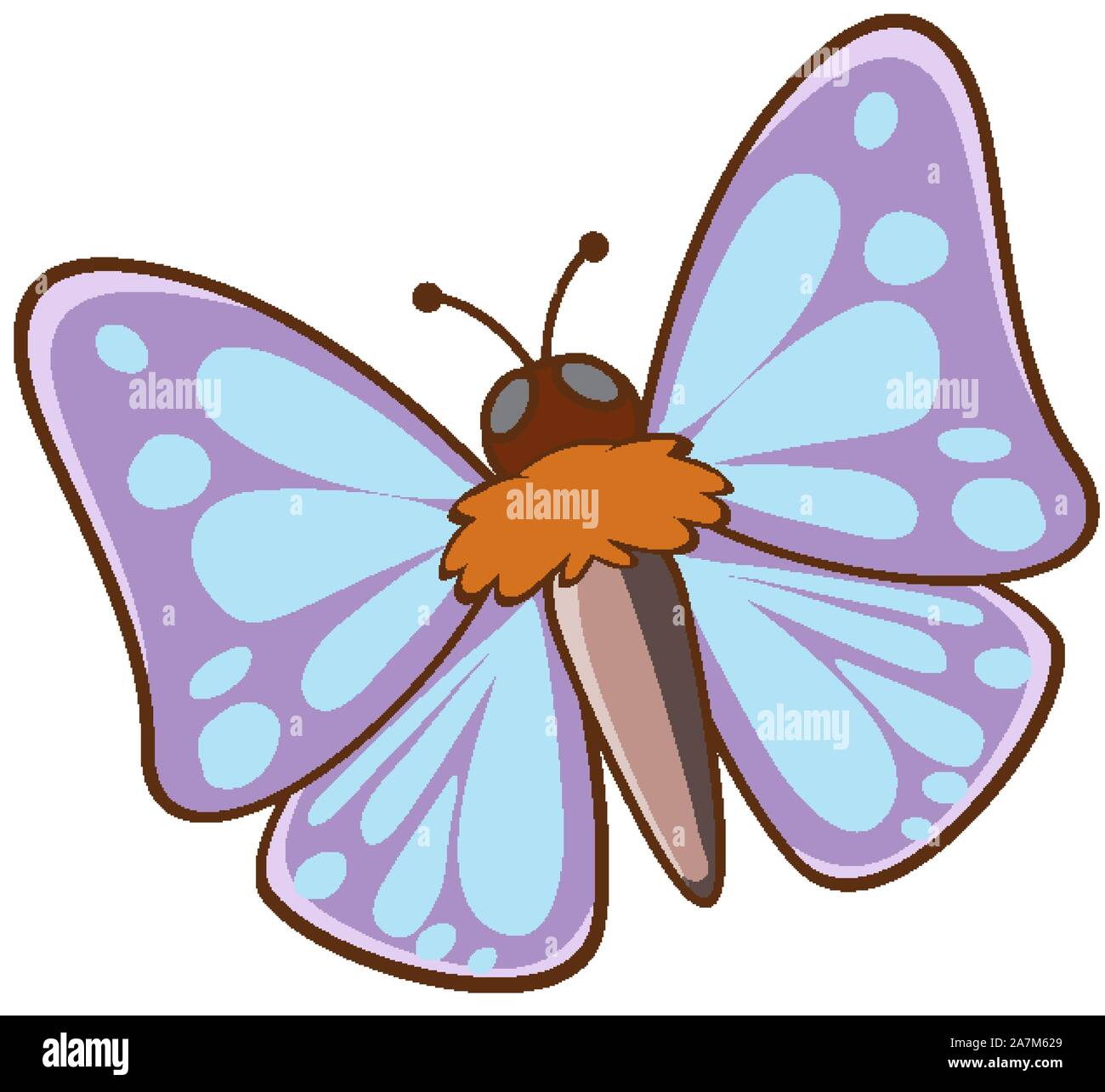 Moth flying on white background illustration Stock Vector Image & Art ...