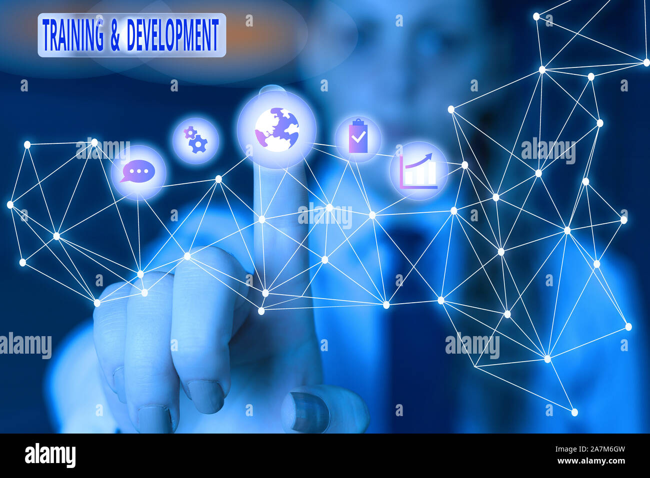 Word writing text Training And Development. Business photo showcasing learn specific knowledge ...