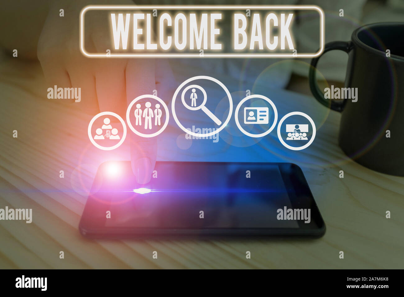 Word writing text Welcome Back. Business photo showcasing something ...