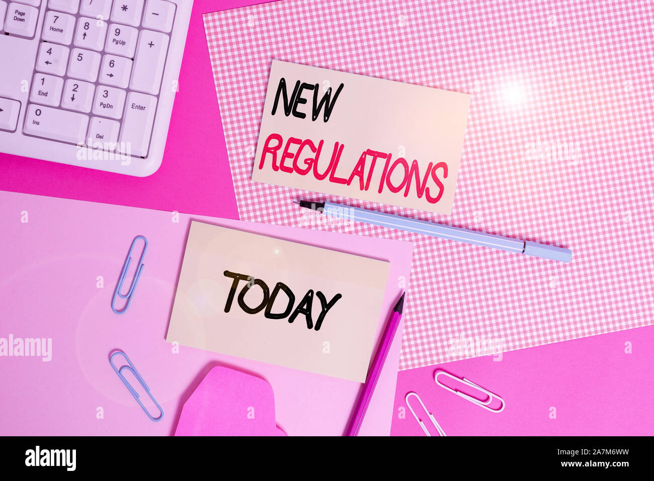 Word writing text New Regulations Question. Business photo showcasing ...