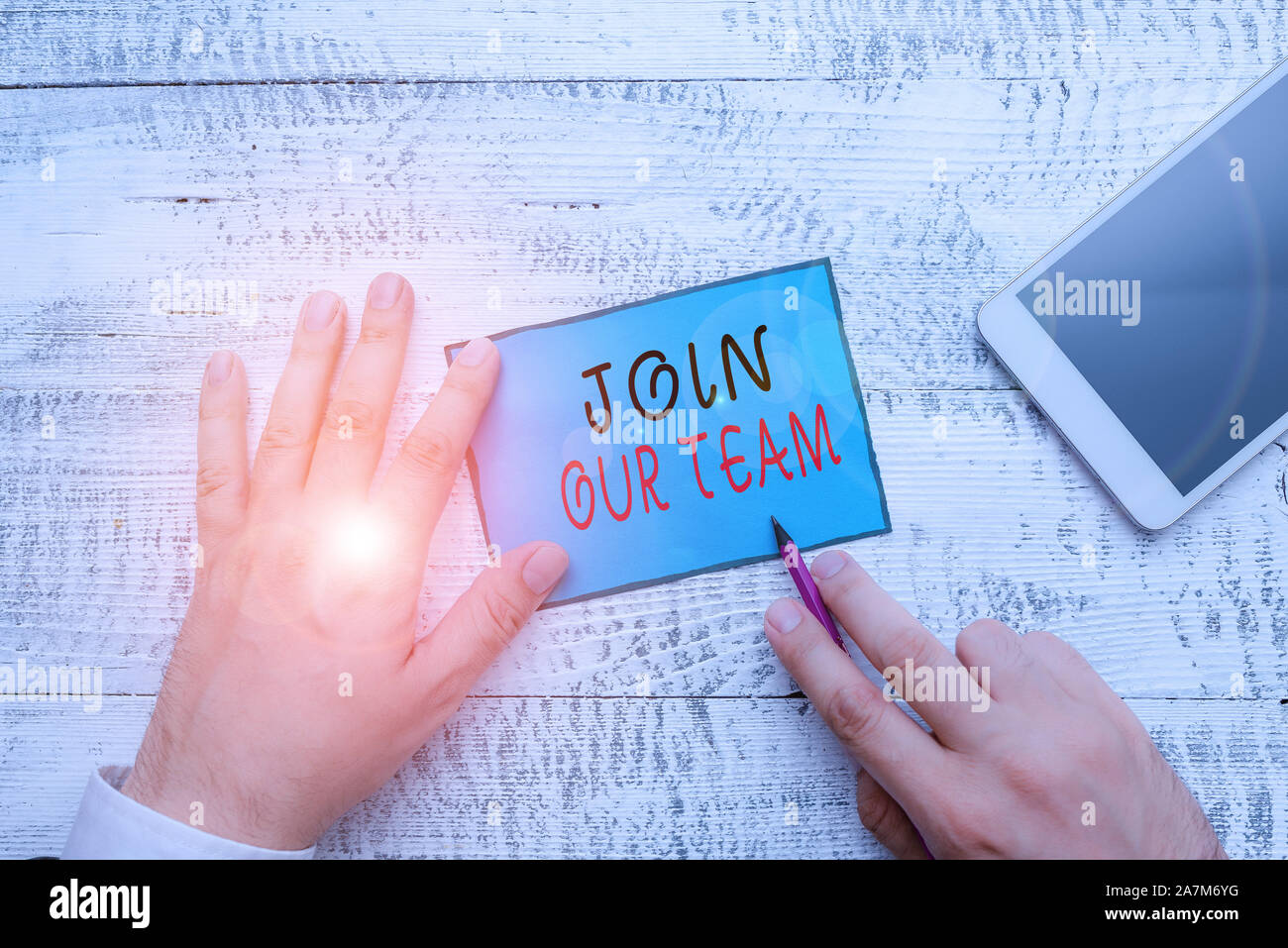 Conceptual hand writing showing Join Our Team. Concept meaning inviting ...