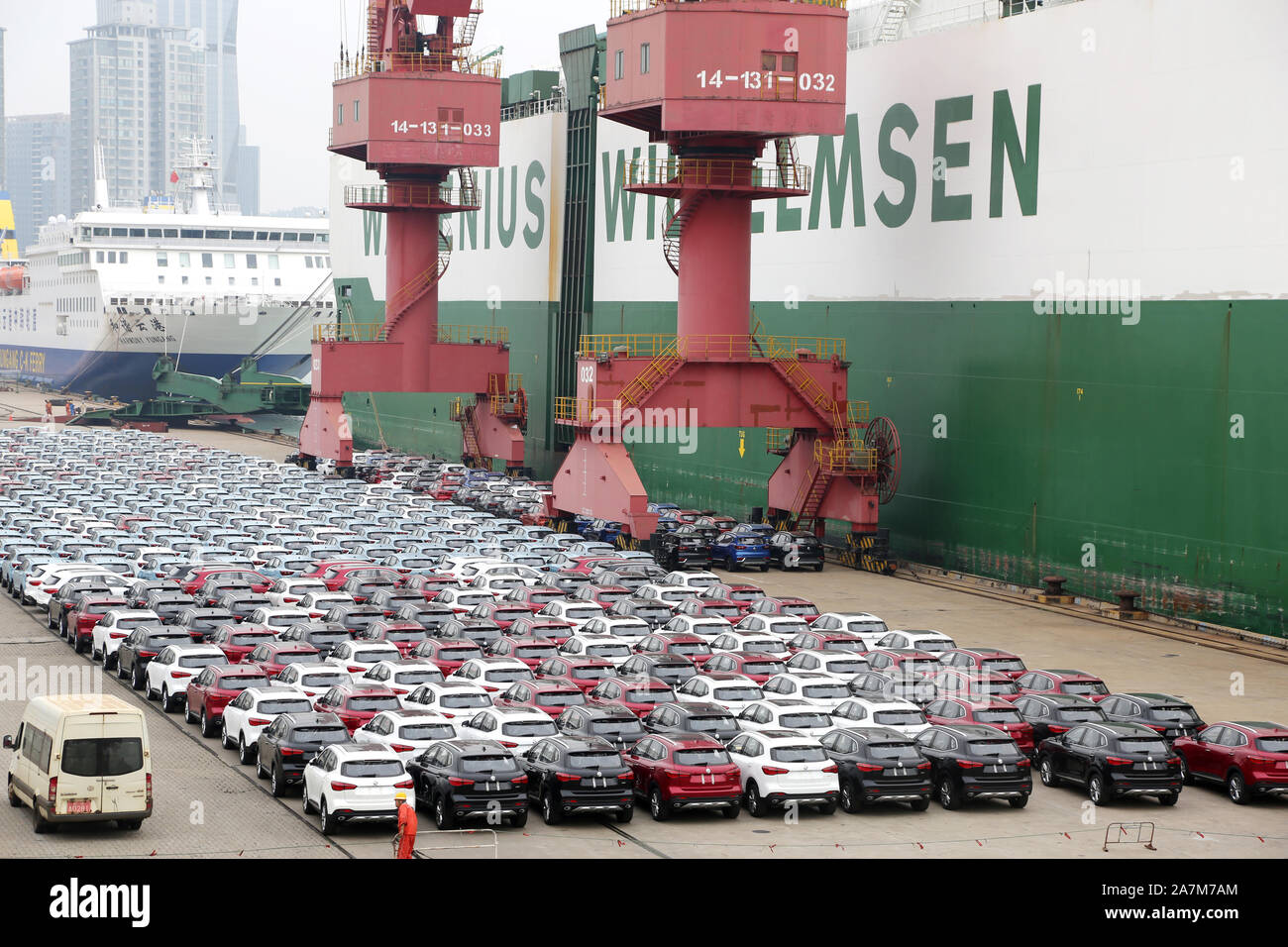 1336 vehicles made by SAIC Motor Corporation Limited are prepared to be ...