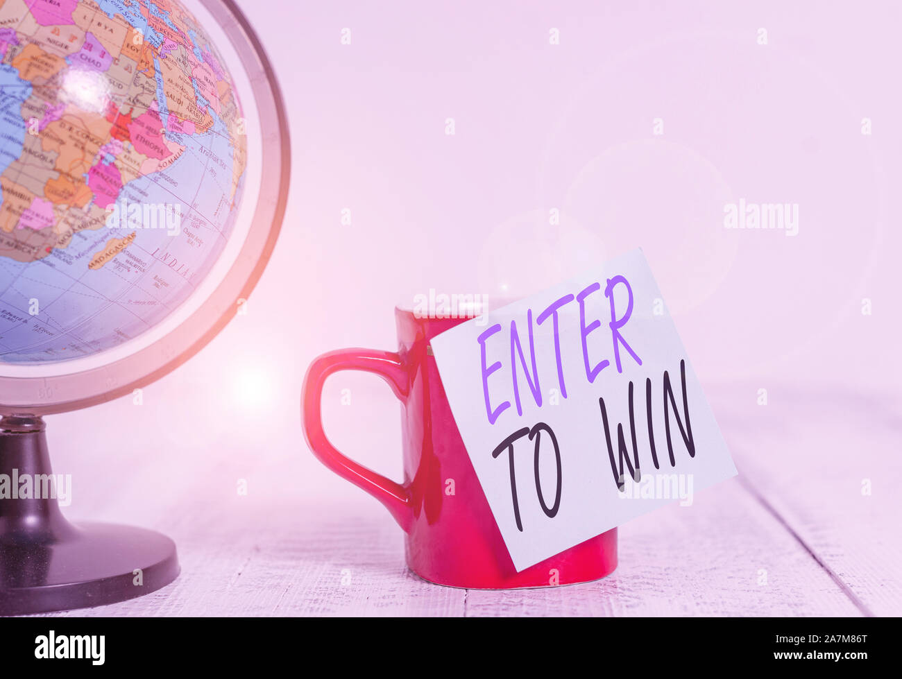 Conceptual hand writing showing Enter To Win. Concept meaning ...