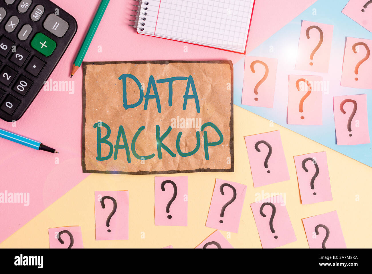 Writing note showing Data Backup. Business concept for copy of ...