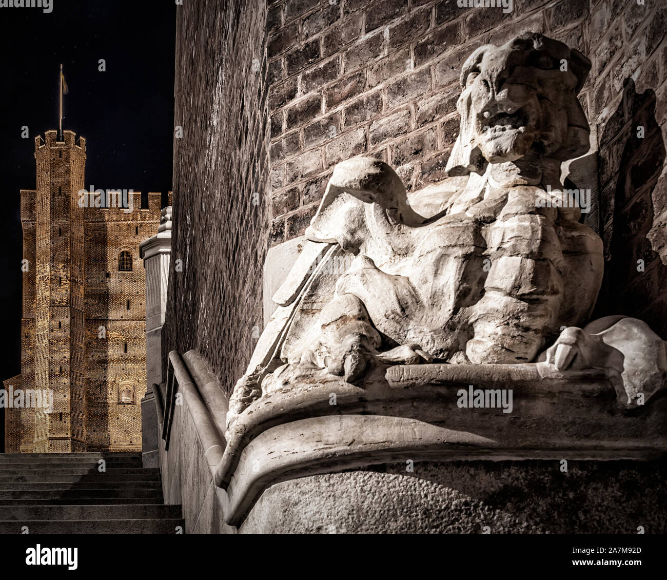 The medieval keep called karnan that defended the Swedes from the Danes ...