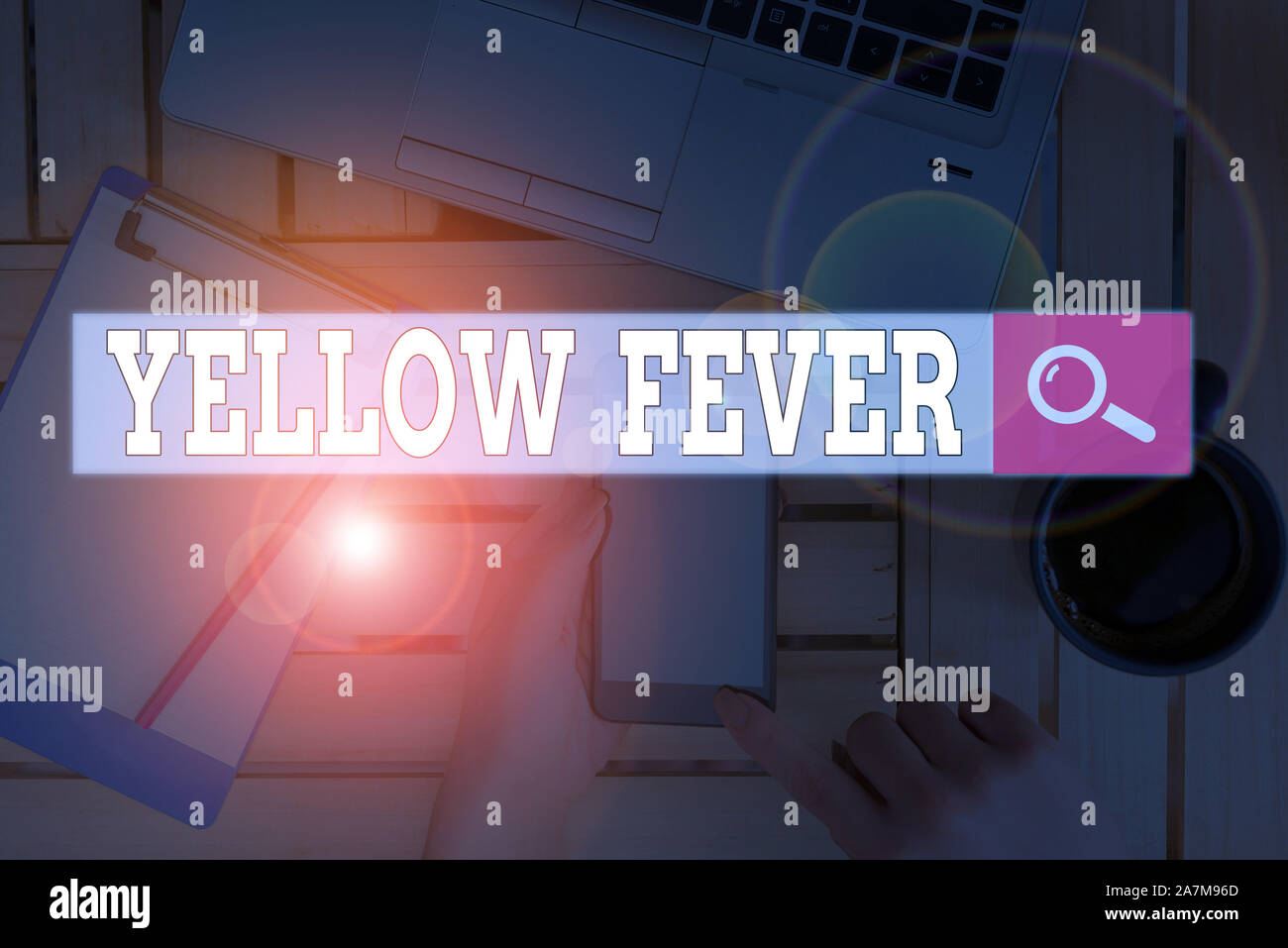 Text sign showing Yellow Fever. Business photo text tropical virus ...