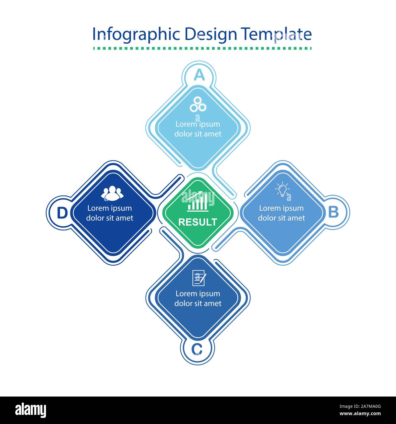 Infographic design template. Four steps to business success, training ...