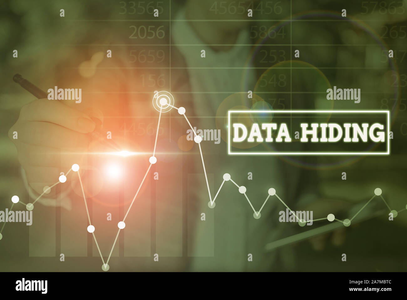Word Writing Text Data Hiding Business Photo Showcasing Secretly Embedding Data In Graphics