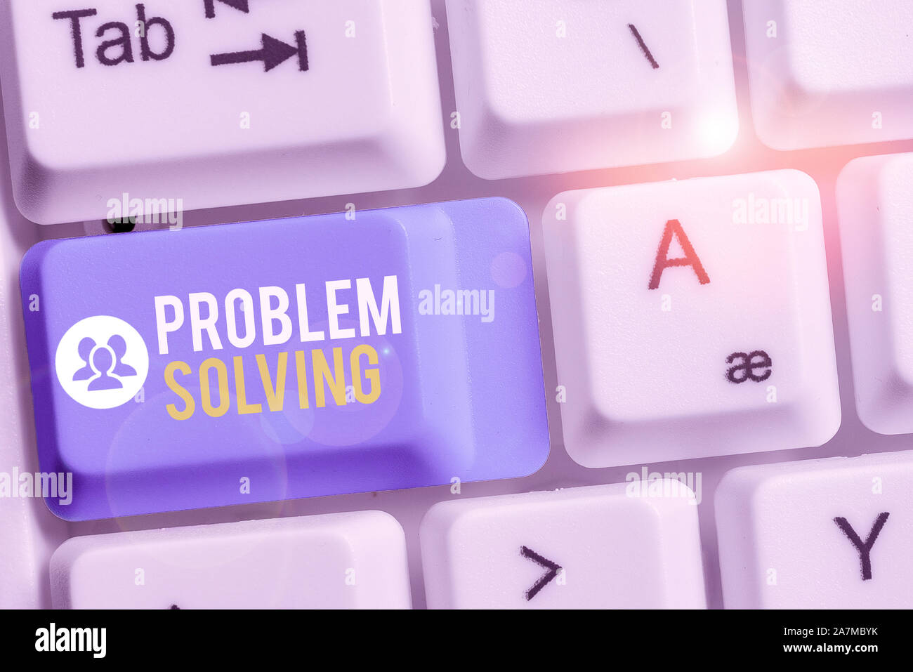 Writing note showing Problem Solving. Business concept for process of finding solutions to ...