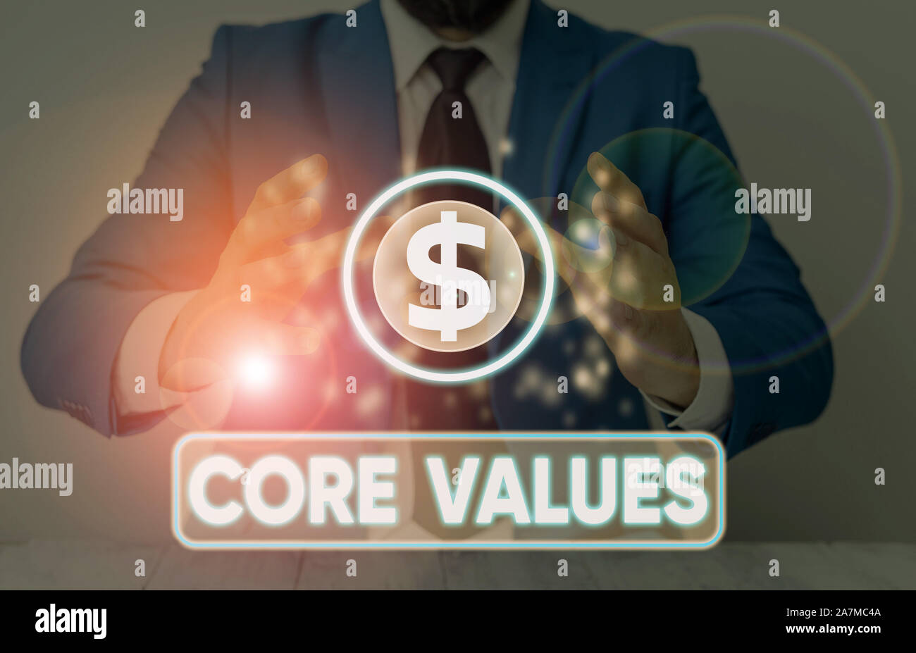 Word writing text Core Values. Business photo showcasing the ...