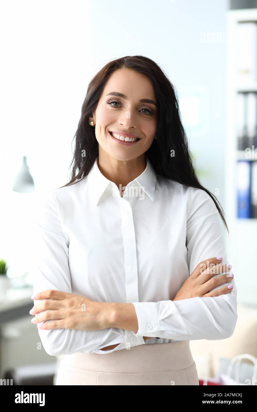 Joyful business manager Stock Photo - Alamy